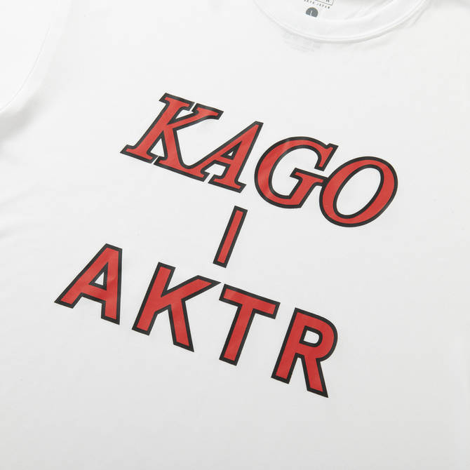 KAGO-AKTR BIG LOGO SPORTS TEE WH – AKTR OFFICIAL
