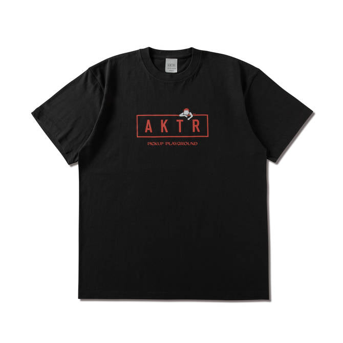 AKTR PUP S/S COTTON LOGO TEE BKxRD – AKTR OFFICIAL